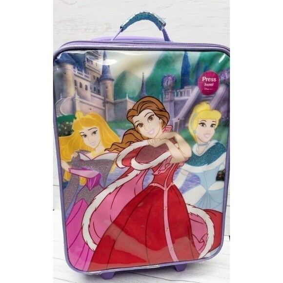 Accessories | Purple Disney Princess Suitcase That Lights Up | Poshmark